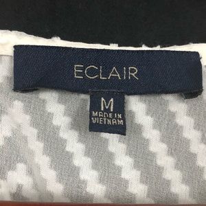 Eclair | Tops | Eclair Sheer White Crew Neck Tunic Top | Poshmark